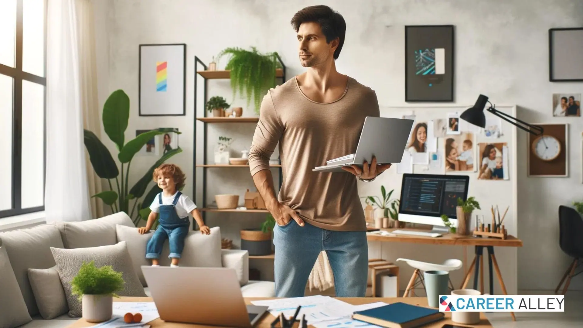 Male Working Single Parent